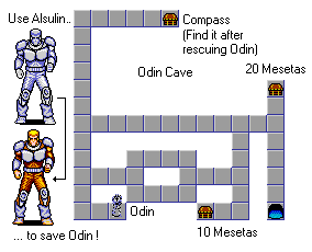 Phantasy Star Cave - Phantasy Star 1 - Odin Cave