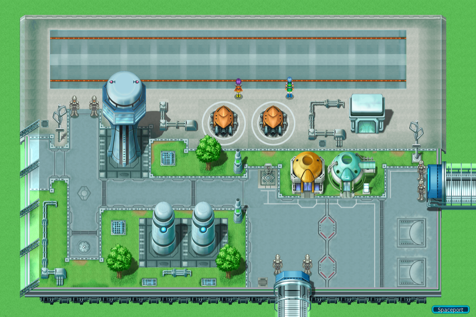 Phantasy Star Cave - Phantasy Star Generation 1 - Parolit Spaceport
